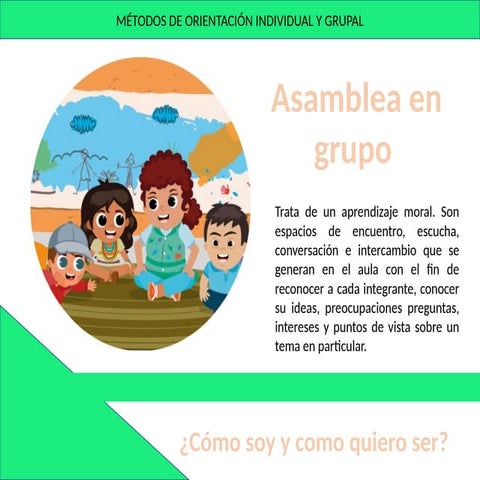 metodos de orientacion grupal e individual | PPTX