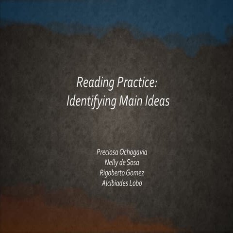 Main Idea | PPTX