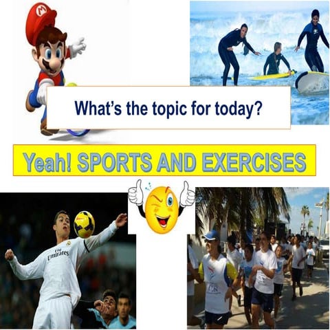 Present Progresive Sports and exercises | PPT