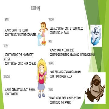 weekly routine | PPTX | Fitness and Exercise | Healthy Living