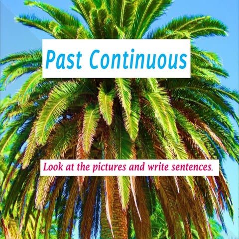 Past Continuous (pics) | PDF