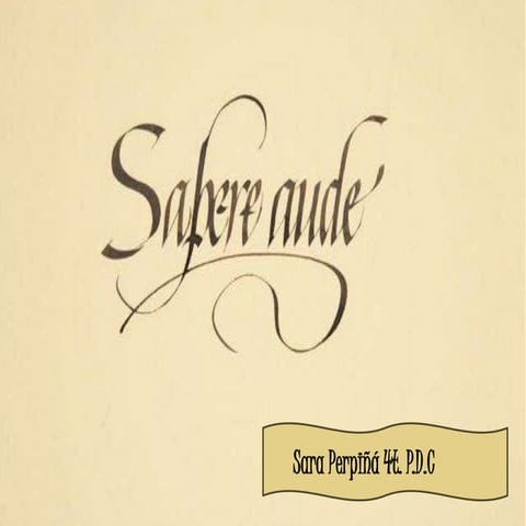sapere aude | PPTX
