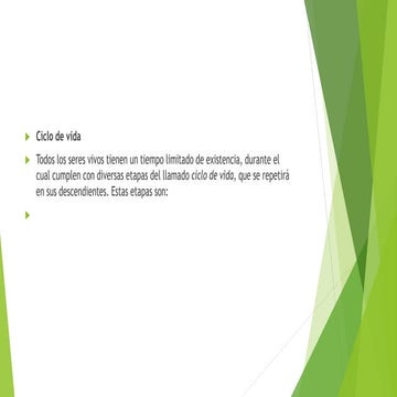 ciclo de la vida y las partes importantes | PPTX