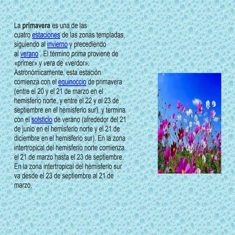 La primavera | PPTX