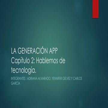 Capitulo 2 La tecnologia | PPTX