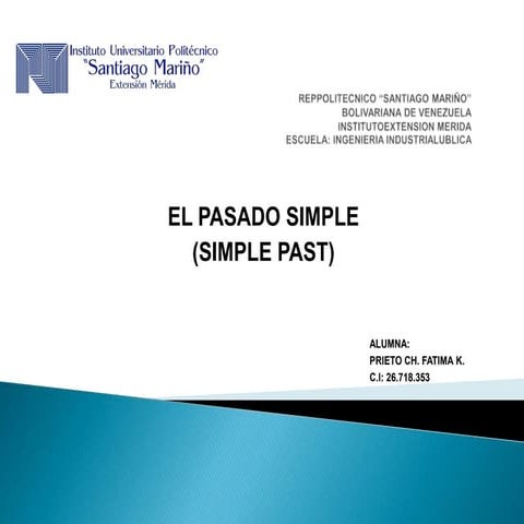 El Pasado Simple (Simple Past) | PPTX