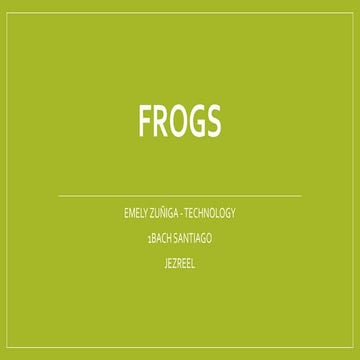 frogs | PPTX