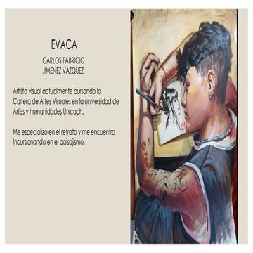 Dossier de Artista Visual Evaca Unicach. | PDF