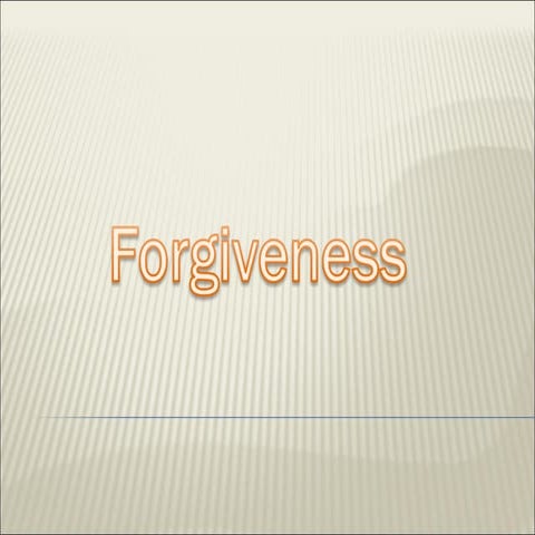 Forgiveness | PPT