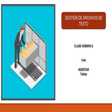 PRESENTACIÓN 8 INSERTAR TABLA.pptx | Technology & Computing