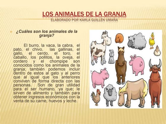 Animales de la granja | PPT