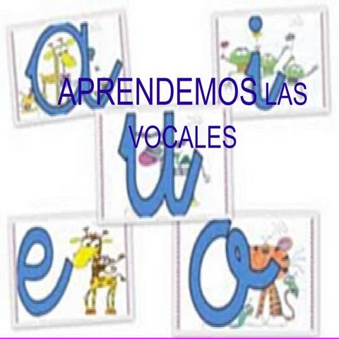 Presentación aprendemos las vocales | ODP