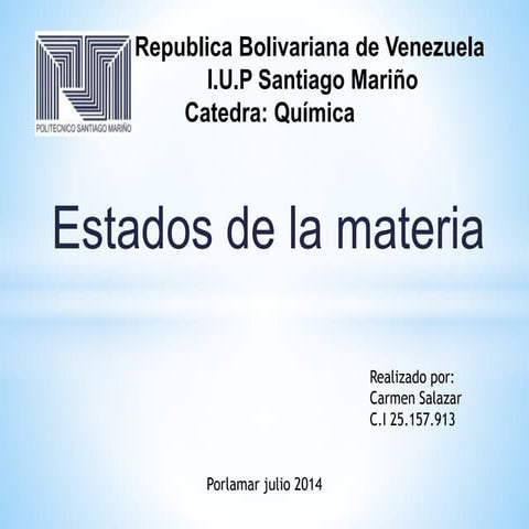 estados de la materia | PPTX