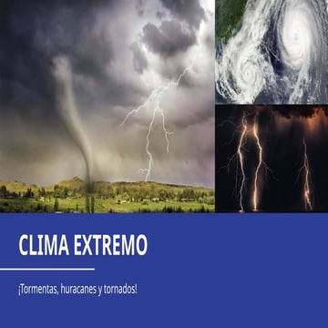 Presentación científica de tormentas eléctricas huracanes y tornados en ...