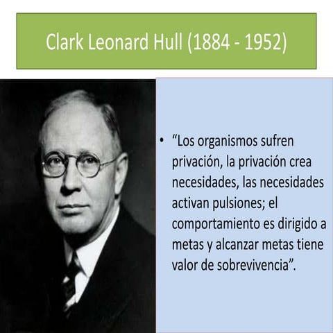 psicologia de clark hull | PPTX