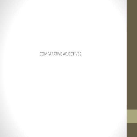 Comparative Adjectives | PPTX