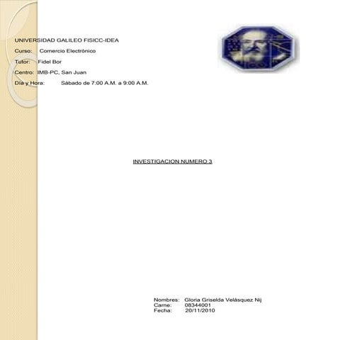 Presentación de comercio electronico investigación 3 | PPSX | Computing | Technology & Computing