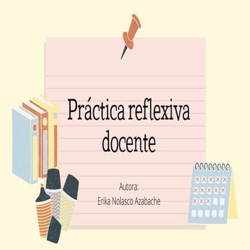 Práctica Reflexiva Docenre | PDF