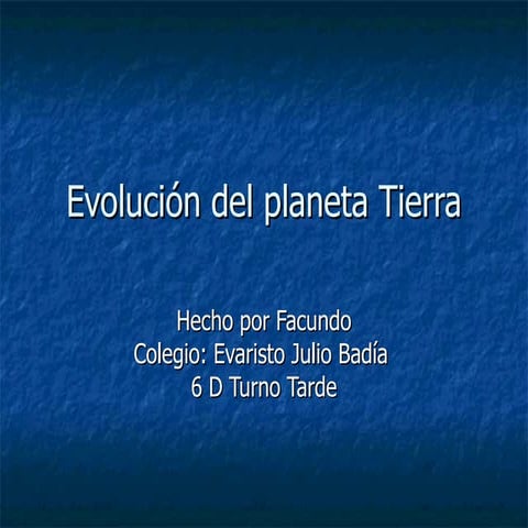 Presentación de la tierra facundo | PPT