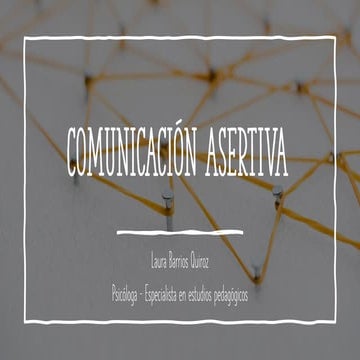 COMUNICACION ASERTIVA | PPT