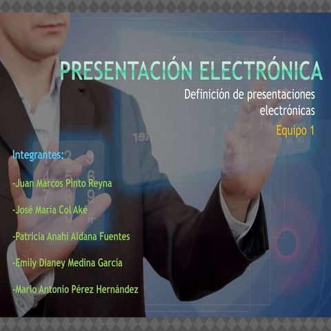 Presentación electrónica exposicion | PPTX