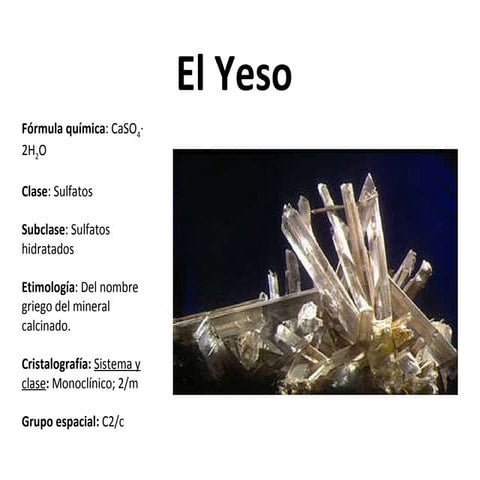 Presentación el yeso | PPT