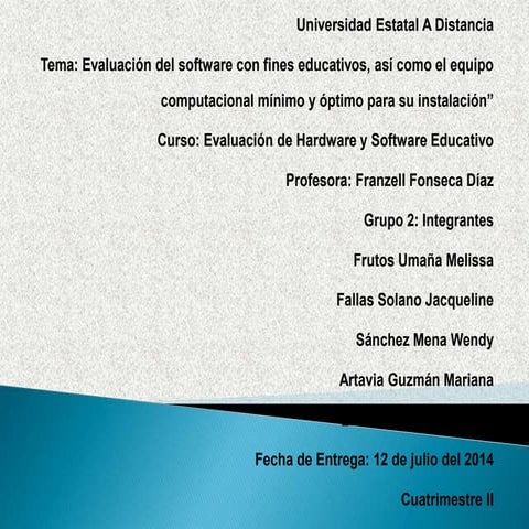 Presentación final grupo dos | PPTX | Computing | Technology & Computing