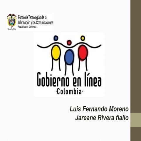 Presentación gobierno en linea informatica esap (1) | PPT