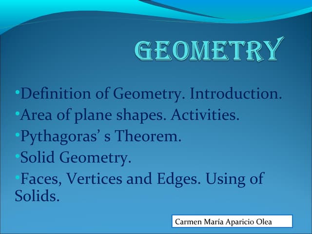 Geometry in Real Life