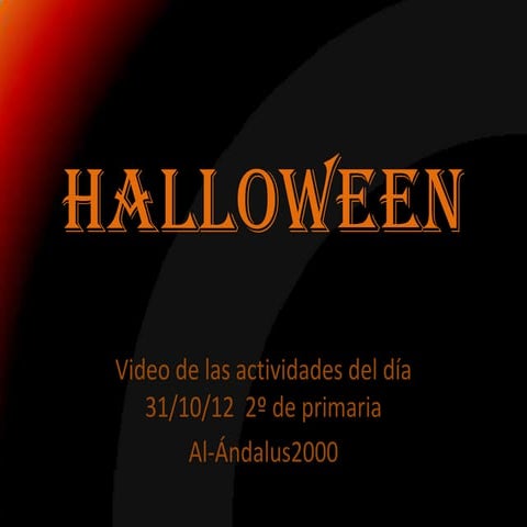 Presentación halloween 2º | PPTX