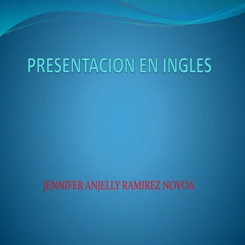 Presentación ingles | PPT