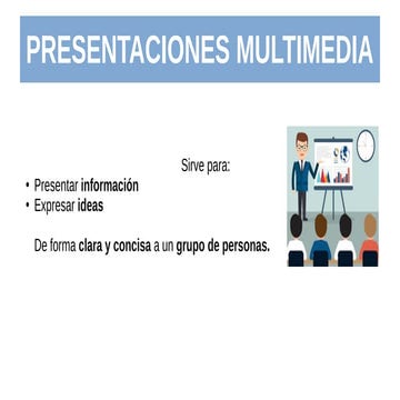 Presentaciones multimedia | PDF