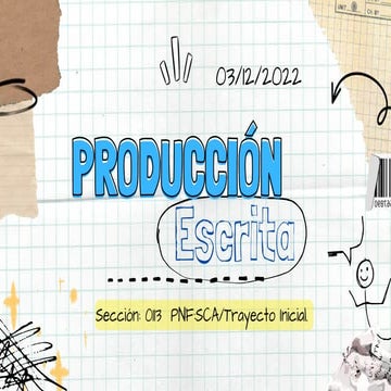 produccion escrita | PDF