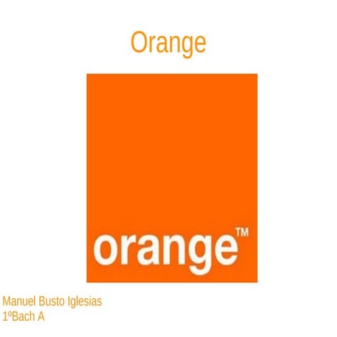 Presentación orange | ODP