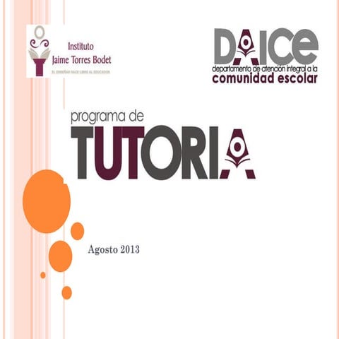 Tutoria en el IJTB | PDF