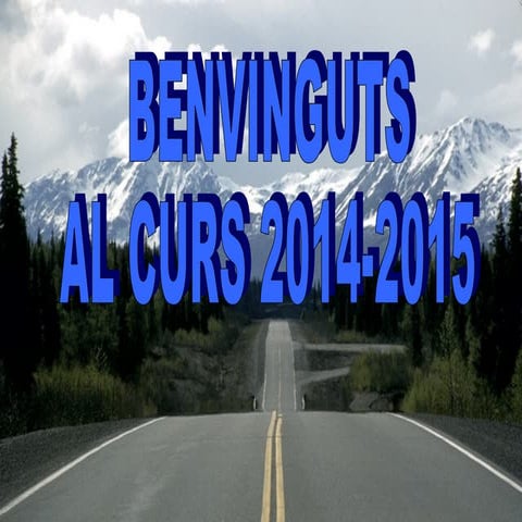 Presentació inici de curs | PPT