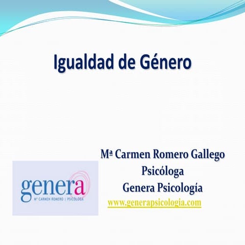 Igualdad de genero | PPT