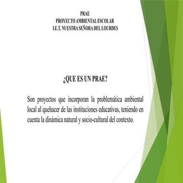 Presentación final del proyecto PRAE FINAL. | PPTX
