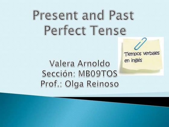 Mapa Conceptual Presente Perfecto | PPTX