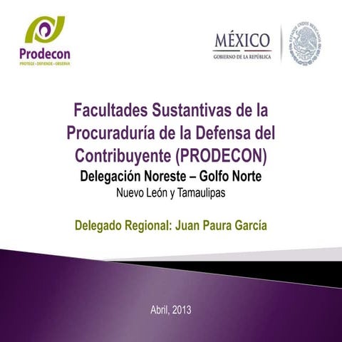 Presentación prodecon | PPTX