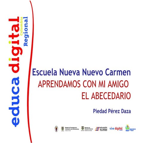 Presentación proyectos de_aula_ aprendamos el abecedario | PPT