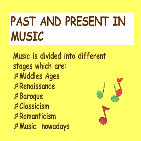 Past and Present in music | PPT