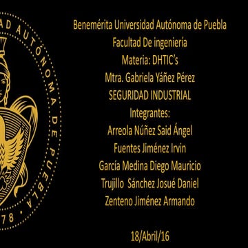 Presentación seguridad industrial | PPTX
