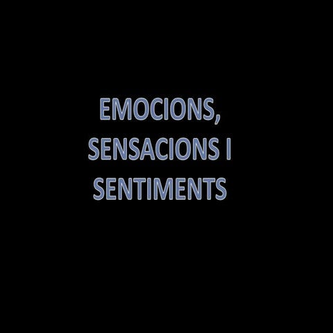 Presentació sentiments | PPTX