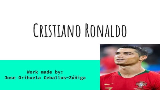 Cristiano Ronaldo's Story | PPT