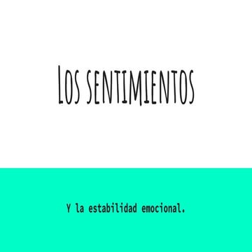La estabilidad emocional | PPTX
