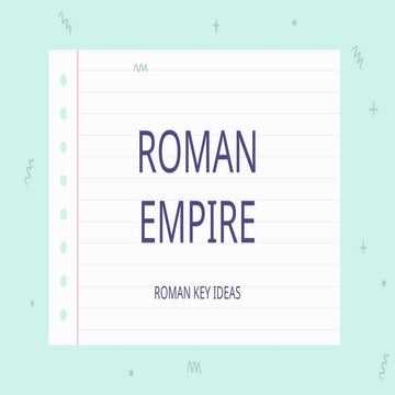 ROMAN EMPIRE-Main characteristics of Roman Empire for middle school | PPTX
