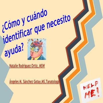 ¿Cómo y cuándo identificar que necesito ayuda? | PDF