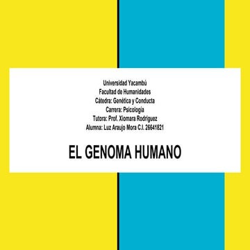 Genoma Humano | PPTX