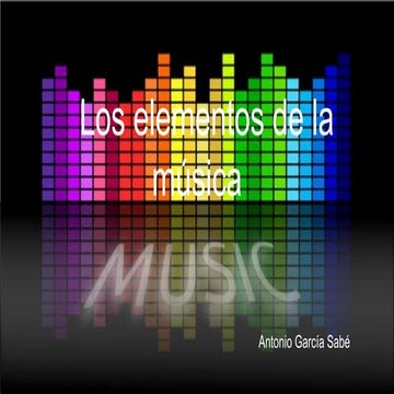 elementos de la música presentación primero eso | PDF